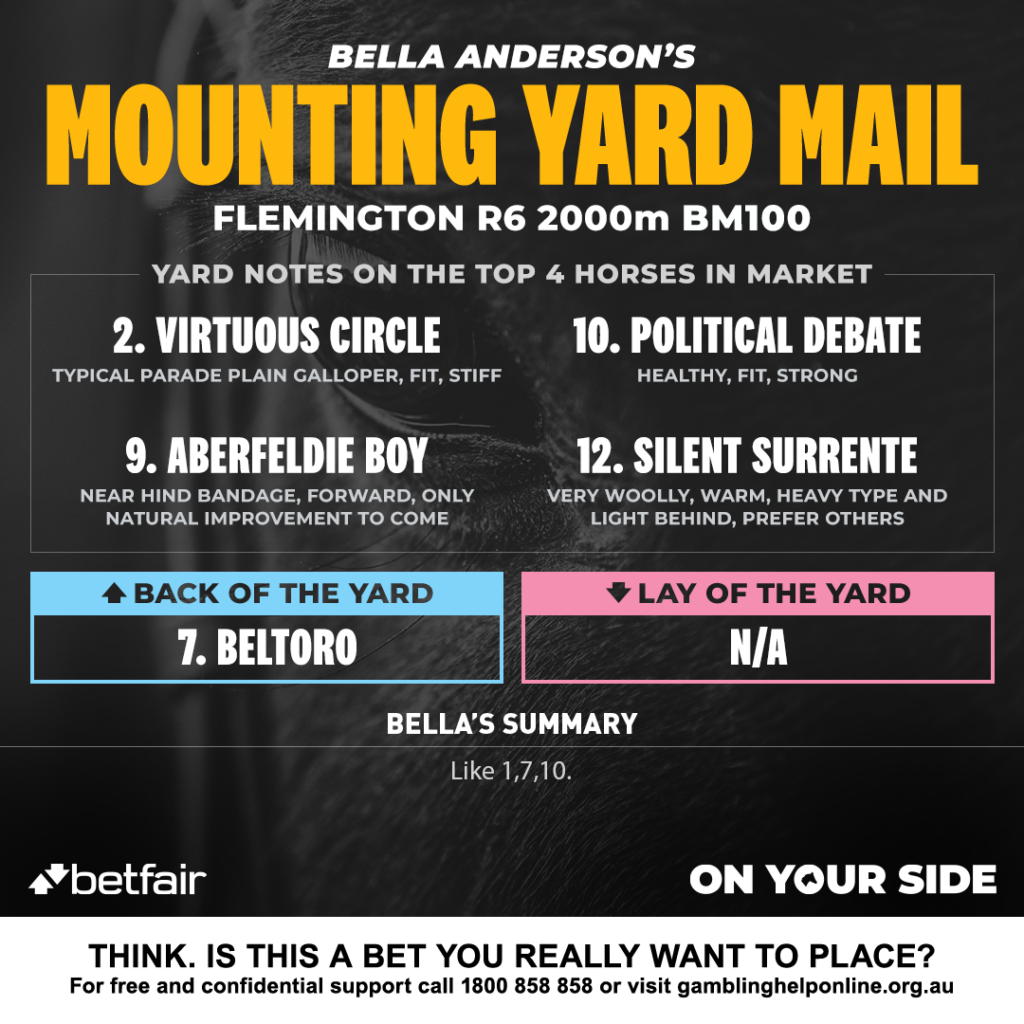 Bella Anderson's Mounting Yard Mail | Preview & Live Bets | Betfair Hub